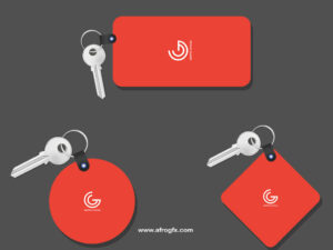Key Tags - Afrogfx - Template Custom Key Chain (PSD), Key Tags